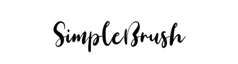 Simple Brush Font FFonts Net