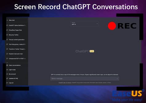 Screen Record Chatgpt Conversations For Macos Windows Ios And Android