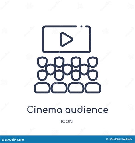 Linear Cinema Exit Icon From Cinema Outline Collection Thin Line Cinema Exit Vector Isolated On