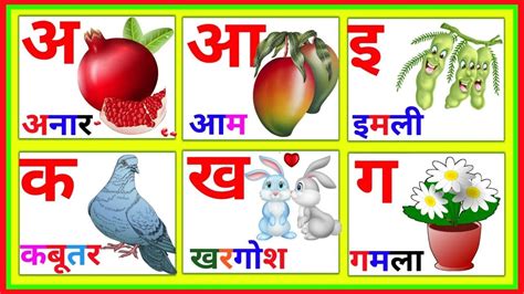 अ से अनार आ से आम Hindi Varnamala अआइईउऊ हिंदीस्वरव्यंजन क से कबूतर A Se Anar Aa Se Aam In