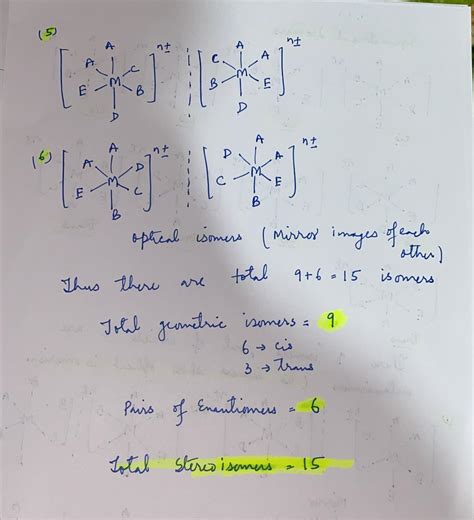 [solved] How Many Isomers Are Possible For An Octahedral Complex Of General Course Hero