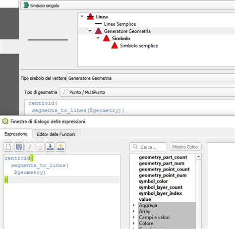 Line Qgis How To Use Geometry Generator To Place A Centroid In Each Segment Of A Multiline