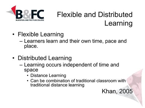 Flexible And Distributed Learning Models Ppt