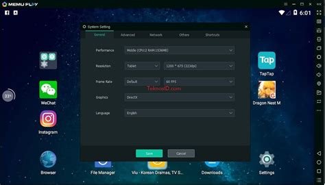 Cara Setting Emulator Android Memu Play Agar Ringan Dan Tidak Lag