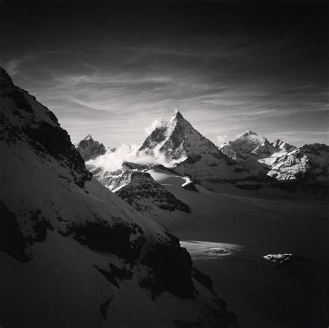 Michael Kenna Black And White Landscape Matterhorn Scenery