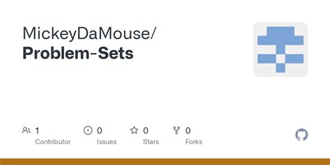 Github Mickeydamouseproblem Sets