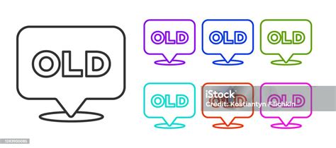 흰색 배경에 고립 된 검은 줄 요양원 건물 아이콘 노인과 아픈 사람들을위한 건강 관리 은퇴 한 사람들을위한 센터 다채로운 아이콘을 설정합니다 벡터 개념에 대한 스톡 벡터