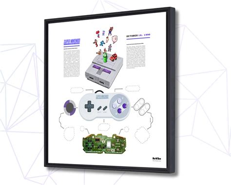 SNES Controller Teardown Template Download SNES Game Console