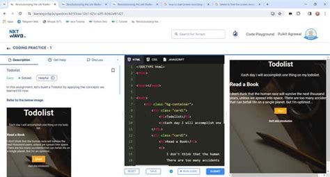 Pulkit Agrawal On Linkedin Connections Nxtwaveacademy Codingchallenge Techjourney