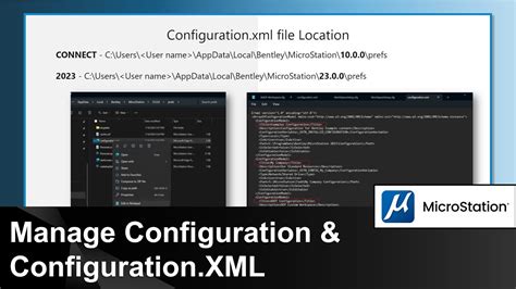 manage configuration and configuration xml youtube