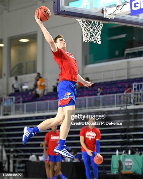 Christian Braun Of The Kansas Jayhawks Warms Up Prior To The Game News Photo Getty Images