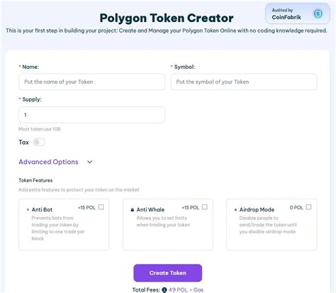 Creating Token In Polygon Step By Step Guide No Code Tool