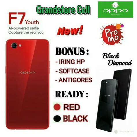 Jual Oppo F Youth Garansi Resmi Oppo Indonesia Hitam Jakarta Barat Grandstore Cell