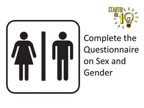 As Week 8 Sex Gender And The Key Issue Ppt