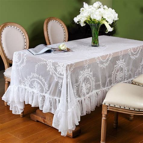 French Lace Rectangular Tablecloth Etsy