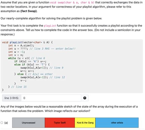 Solved Suppose You Want To Rearrange A Music Playlist So