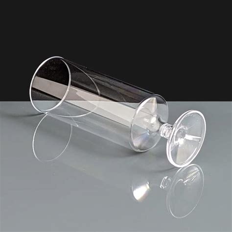 Stackable 7oz Plastic Champagne Prosecco Flutes