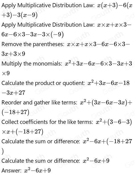 Solved 10 Rewrite The Polynomial X 6x3 3x 9 As A Square Of Binomial Math