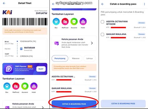 How To Generate A Train E Boarding Pass Via Kai Access Indonesia Syfa