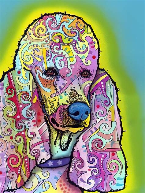 Poodle Drawing By Dhbubble Fine Art America