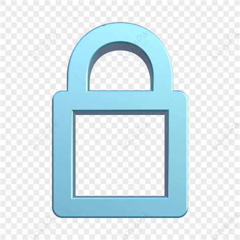 파란색 자물쇠 아이콘 디자인 3d푸른 파랑파랑 Png 일러스트 무료 다운로드 Lovepik
