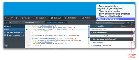How To Get Firebug To Break On Exception Stack Overflow