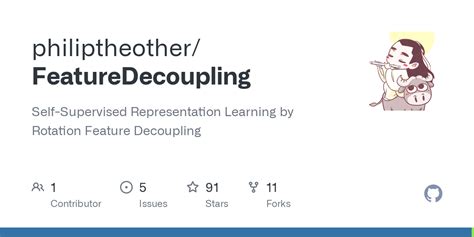 Github Philiptheotherfeaturedecoupling Self Supervised Representation Learning By Rotation