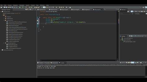 String Reverse In Java Youtube