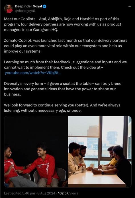 Tech India Theprodev Zomato Trending Delivery Product Growth