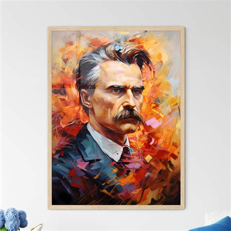 Friedrich Wilhelm Nietzsche German Philosopher Framed Print Hebstreit