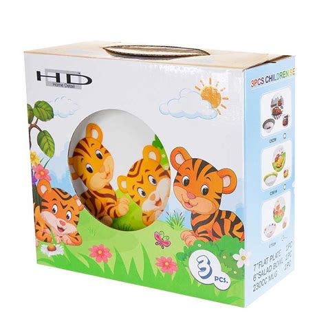 Детски порцеланов комплект за хранене “Тигър” Фондация Нашите недоносени деца онлайн магазин