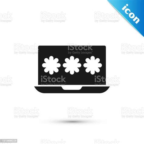 흰색 배경에 격리 된 암호 알림 아이콘회색 노트북 보안 개인 액세스 사용자 권한 부여 로그인 양식 벡터 Crash Site에 대한 스톡 벡터 아트 및 기타 이미지 Istock