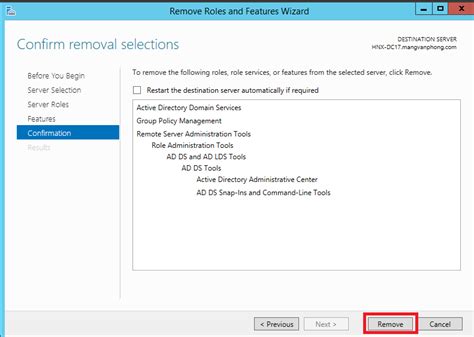 Hướng Dẫn Demote Remove Domain Controller Server