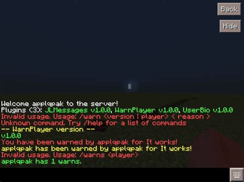 Github Applqpakwarnplayer Nukkit A Simple Warning System For Nukkit
