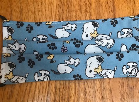 Snoopy Fabric Peanuts Fabric By The Yard Snoopy Cotton Etsy