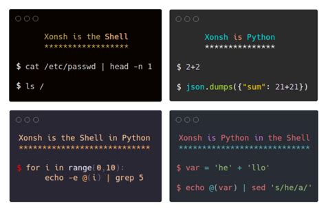Xonsh Lenguaje De Shell Y Prompt De Comandos Multiplataforma Basado En