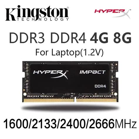 24h ShipKingston Hyperx Impact Laptop DDR4 RAM 4GB 8GB 2133Mhz 2400Mhz 2666Mhz 1 2V PC4 Memory