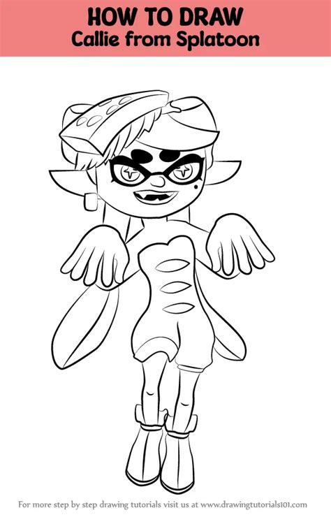 How To Draw Callie From Splatoon Splatoon Step By Step Drawingtutorials Com