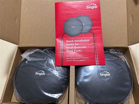 BNIB Singtel Dual Mesh Extender Computers Tech Parts Accessories Networking On Carousell