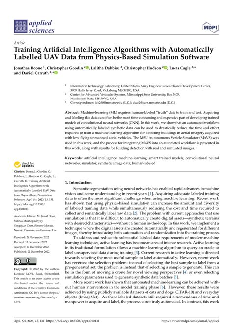Pdf Training Artificial Intelligence Algorithms With Automatically Labelled Uav Data From