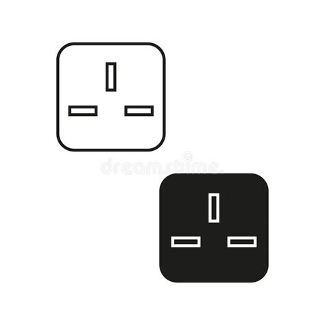 Type G Power Socket Icon Vector Illustration Eps 10 Stock Vector Illustration Of Cable Logo