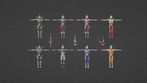 Ultraman Trigger Model Pack By Xianyi233 On Deviantart