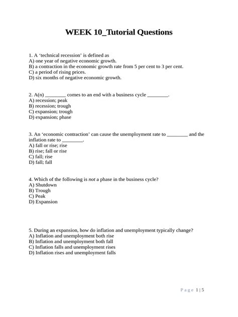 Week 10 Tutorial Questions 1 Pdf
