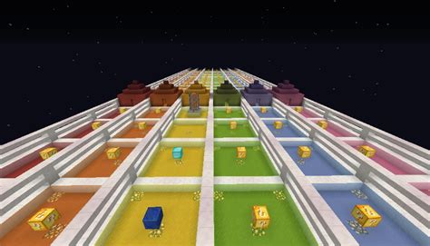 Minecraft Lucky Block Race Map Large World Map