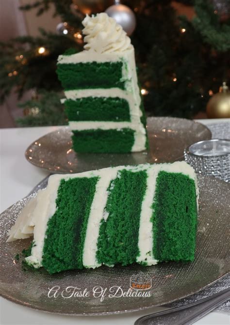 Green Velvet Cake A Taste Of Delicious