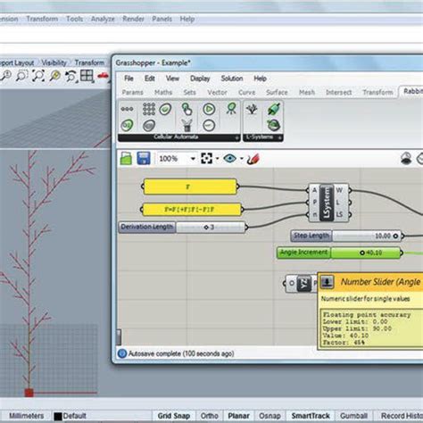Experimenting With L Systems In Grasshopper Using The Rabbit Plug In