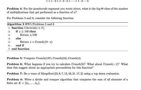Solved Problem 4 For The Psuedocode Segement You Wrote
