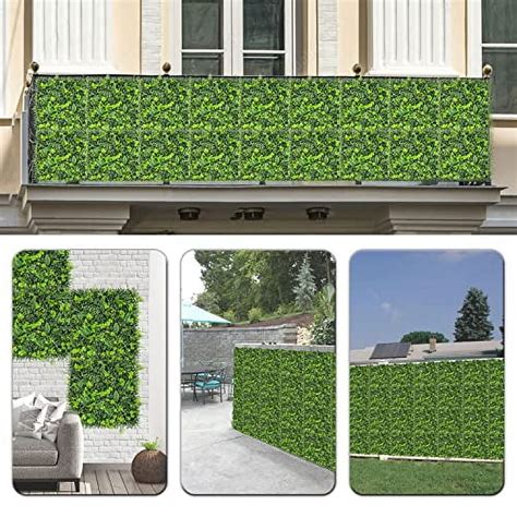 5 Pcs 20 X 20 Artificial Boxwood Panel Hedge Topiary Plant Grass