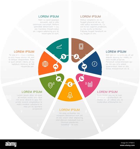 Circular Infographic Is Divided Into Eight Sections Each Featuring An