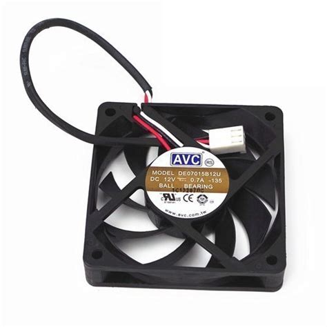 Avc 70mm X 15mm 7015 3 Wire 12v Fan De07015b12u Moddiy